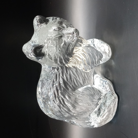 Viking Glass | Art | Vintage Viking Glass Raccoon Figurine Hand Made ...
